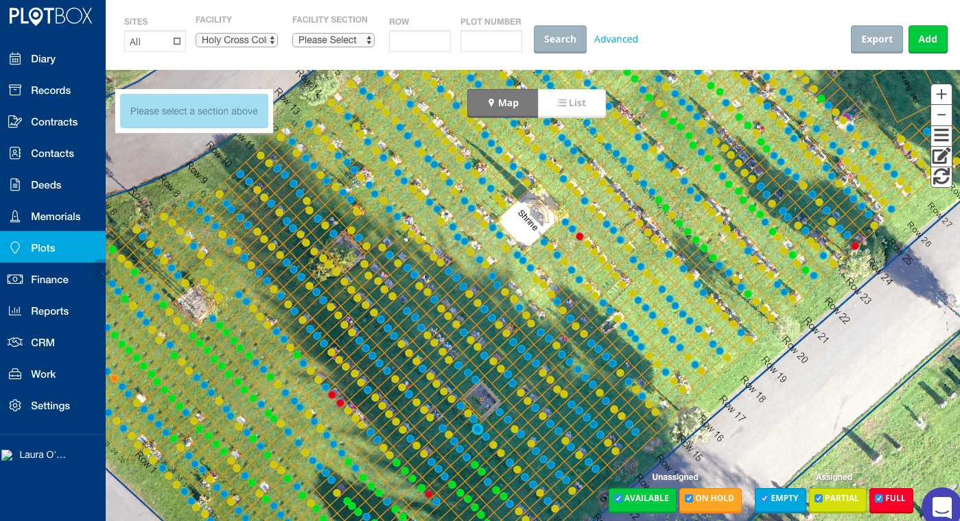 Cemetery Software and Mapping | Cemetery Management | PlotBox